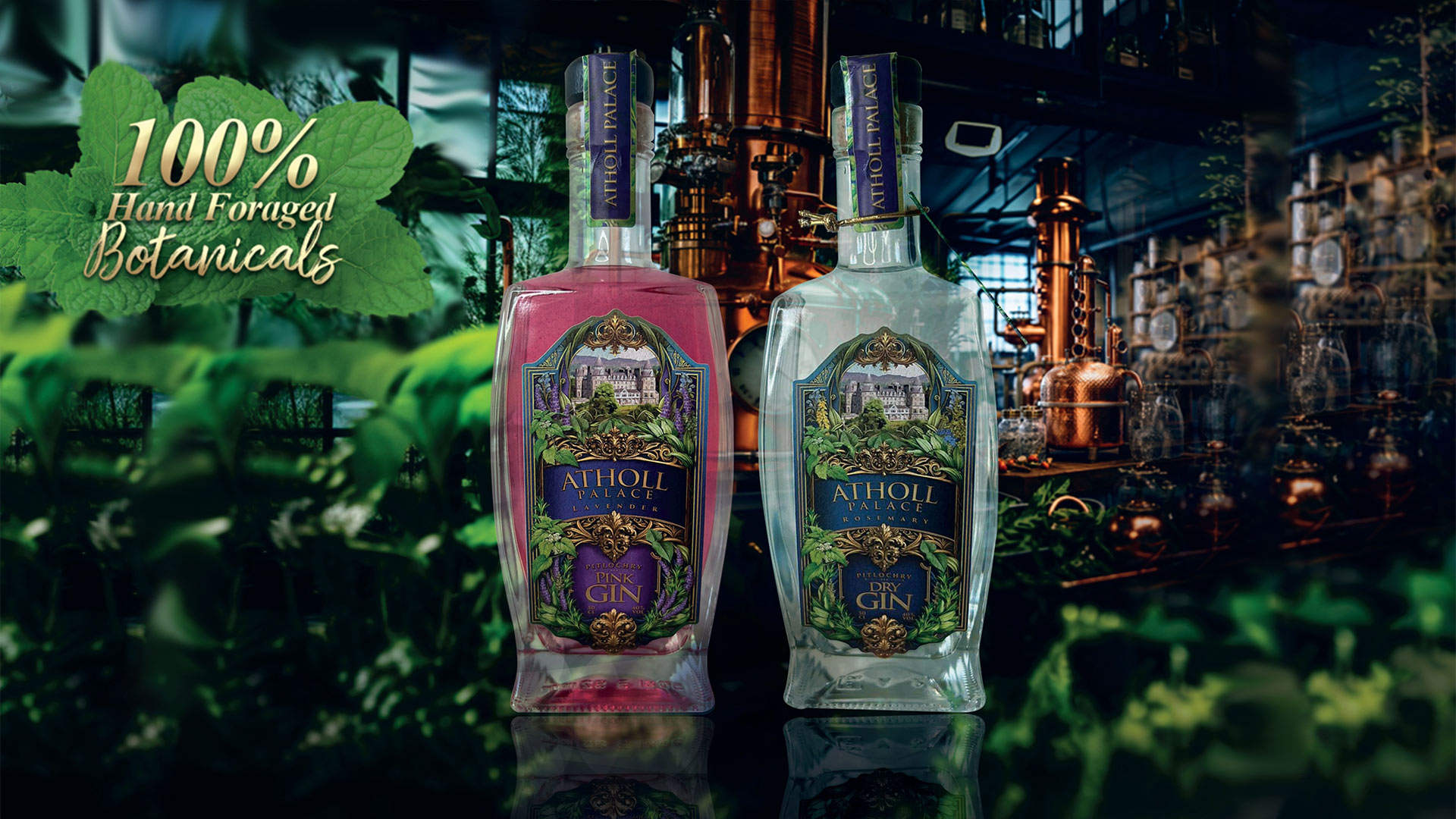 Atholl Palace Dry & Pink Gins | Exclusive Badvo Gin | Atholl Palace